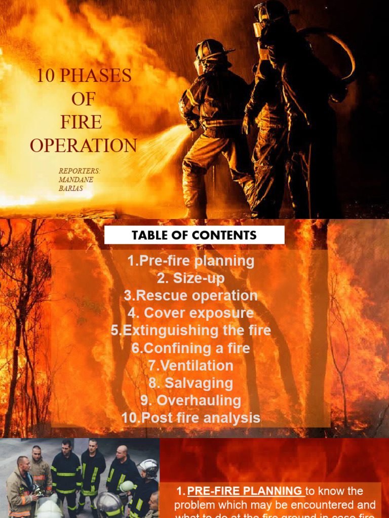 10 Phases of Firefighting Operations | PDF | Fires | Firefighting