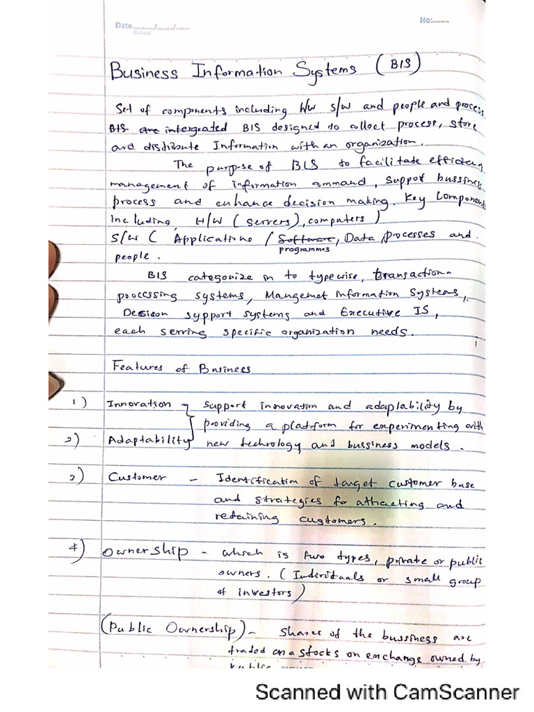 BIS First Week Notes | PDF