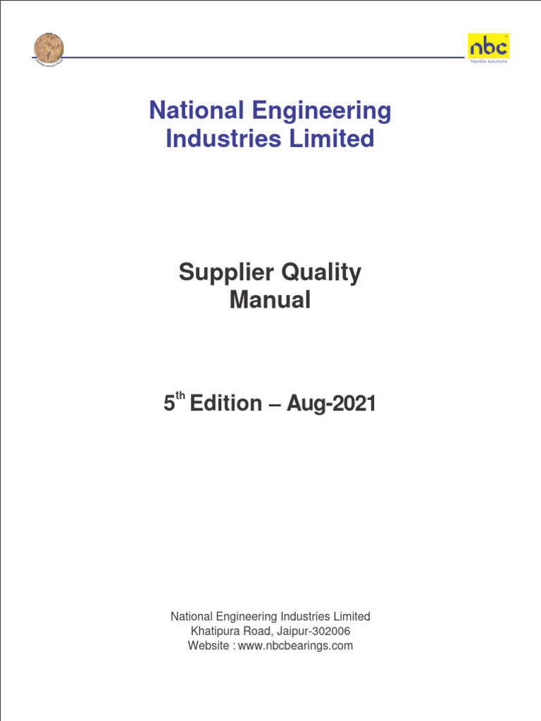 Supplier Quality Guide | PDF | Supply Chain | Audit