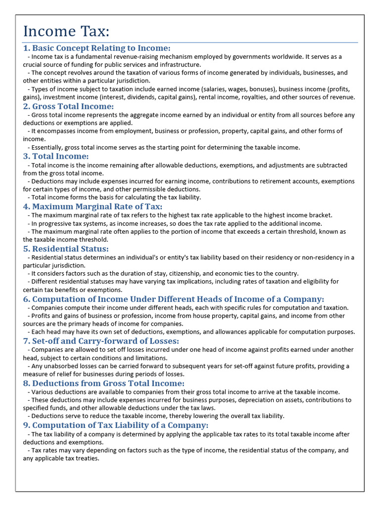 Income Tax | PDF | Income Tax | Taxes