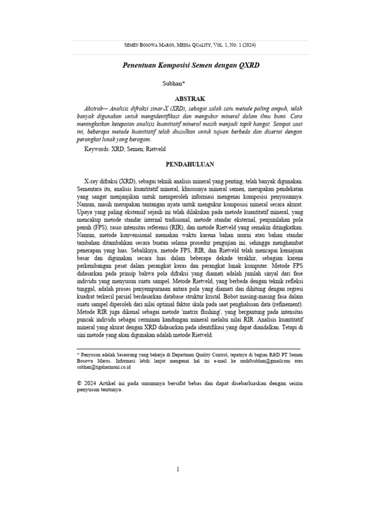 Quantitative Phase Analysis | PDF