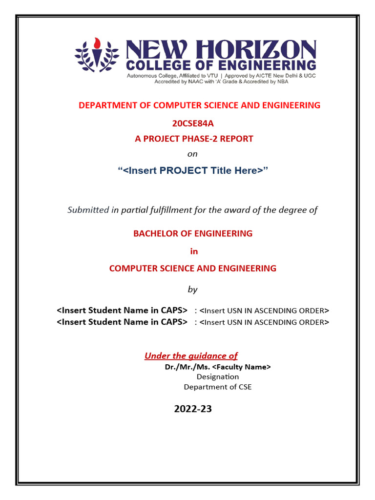 Front and Certificate For Group Report | PDF