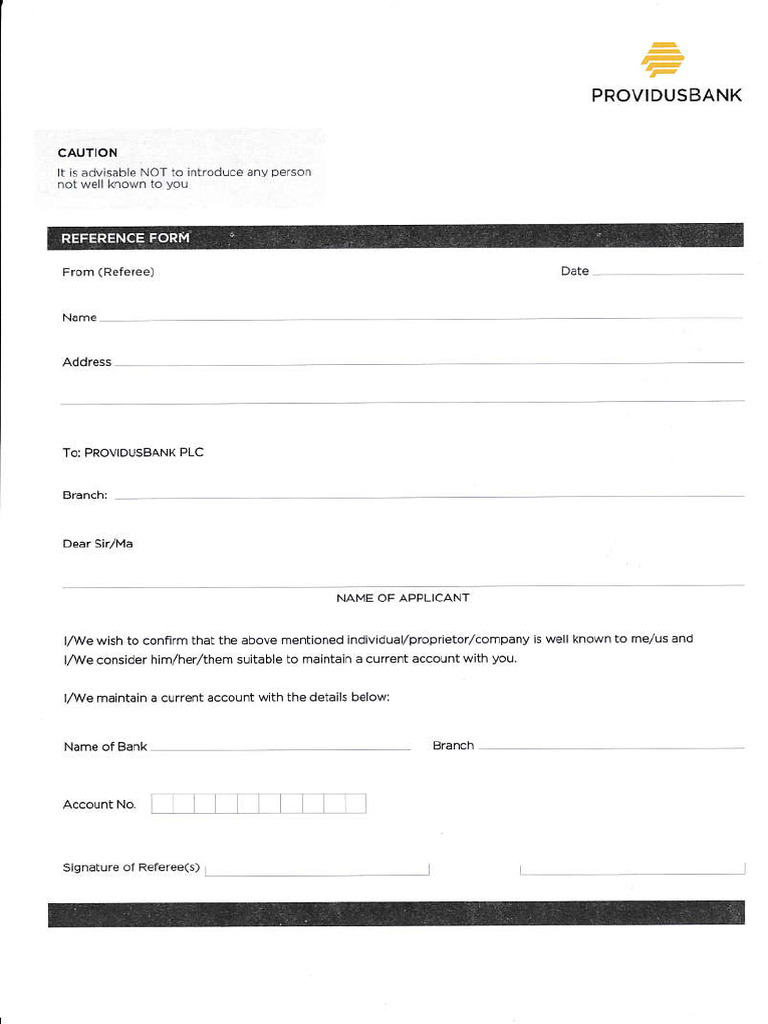 Reference Form | PDF | Technology & Engineering