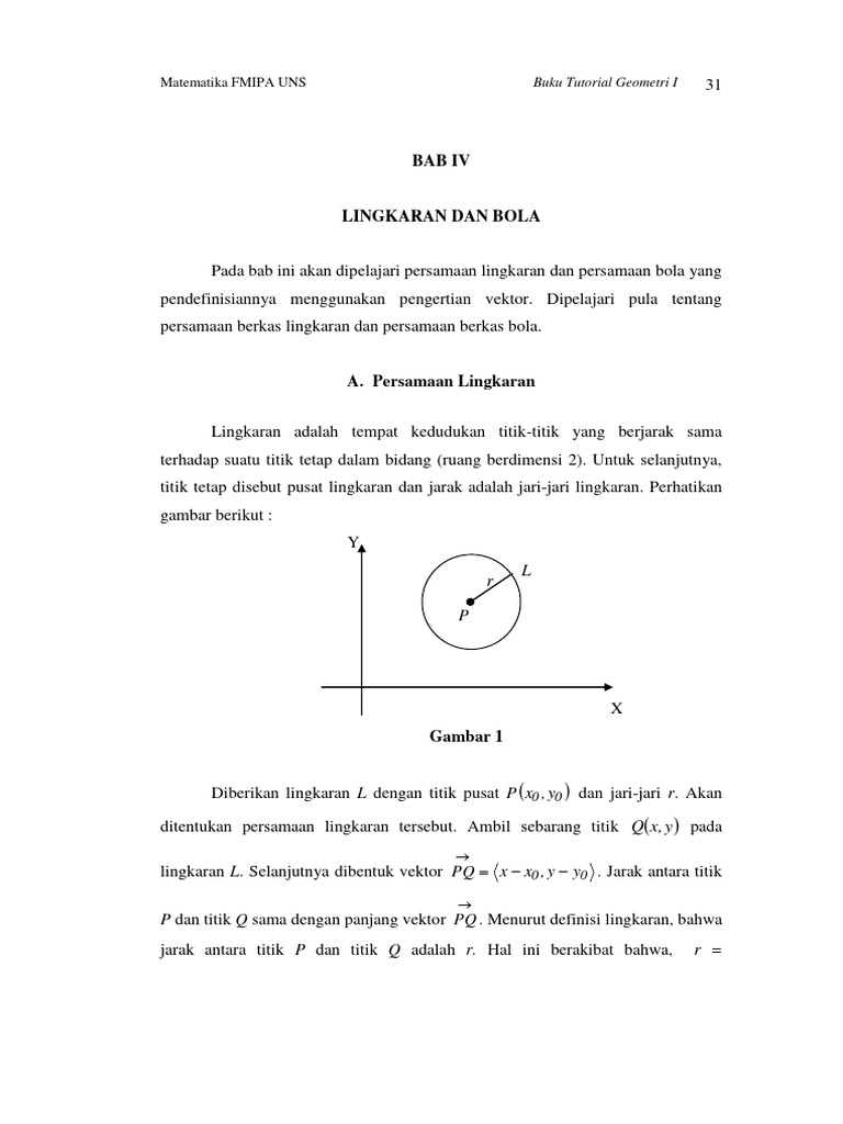 Bab IV Lingkaran Bola | PDF