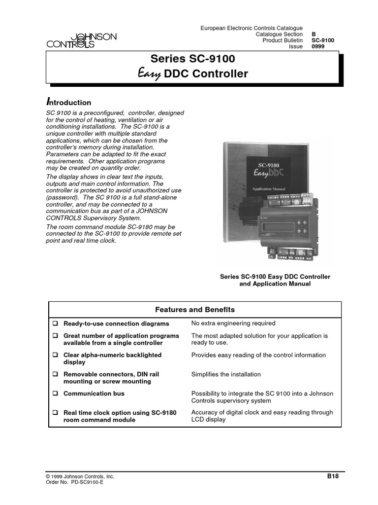 SC 9100 JohnsonControls | PDF | Relay | Switch