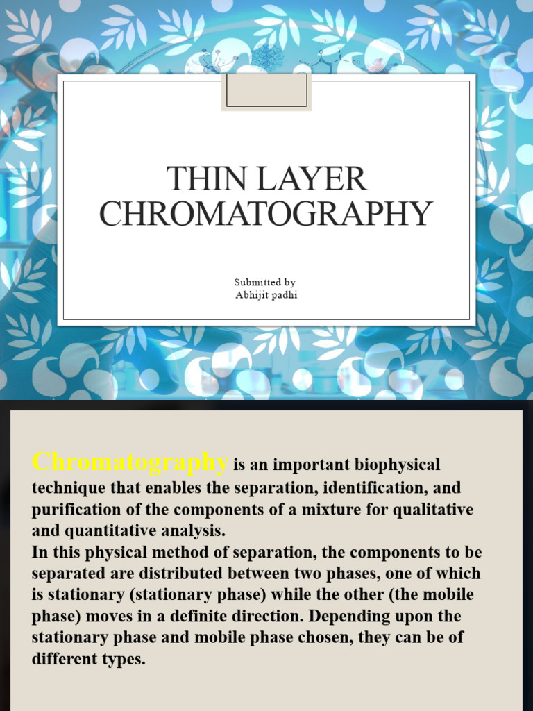 TLC - PPTX (Autosaved) | PDF | Thin Layer Chromatography | Chromatography TLC - PPTX (Autosaved) | PDF | Thin Layer Chromatography | Chromatography