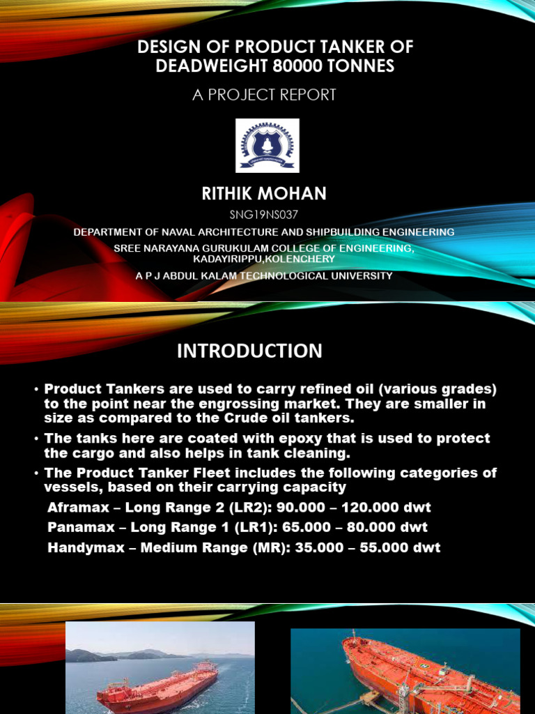 Product Tanker Design Report | PDF | Oil Tanker | Oil