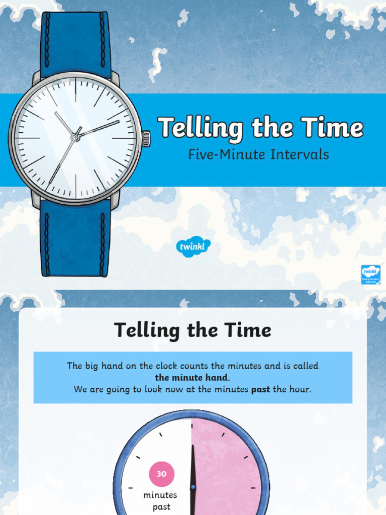 Telling Time To 5 Minute PowerPoint | PDF