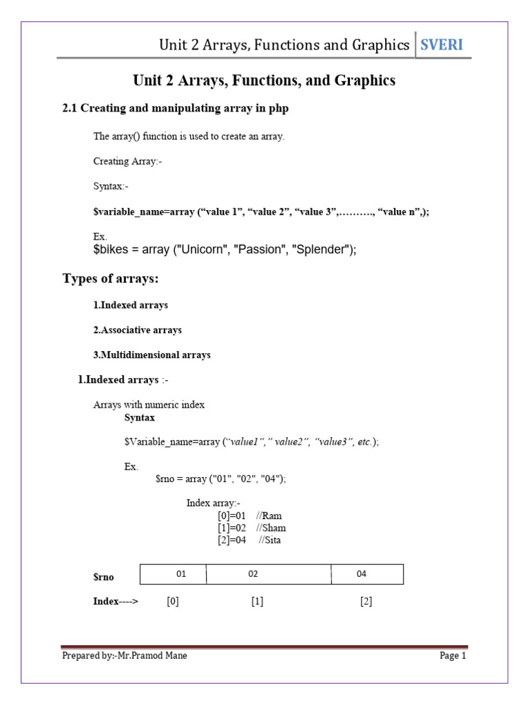 Unit 2 Arrays Functions And Graphics Pdf Parameter Computer 8761