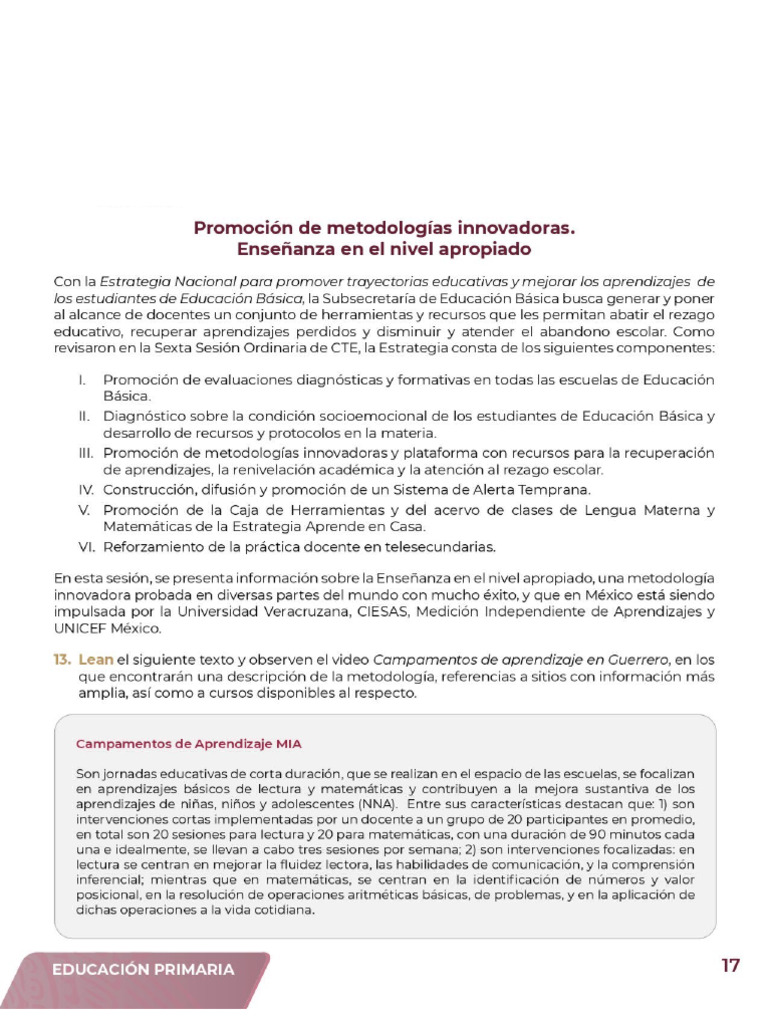 0.001 Promoción de Las Tecnologías Innovadoras. Enseñanza en El Nivel ...