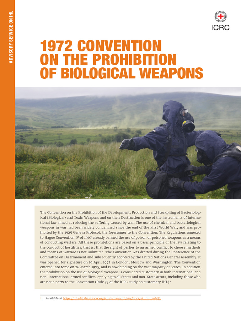 DP Consult 6 1972 Biological Weapons | PDF | International Humanitarian ...