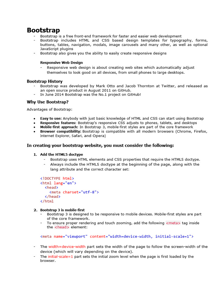Lecture 2 | Download Free PDF | Bootstrap (Front End Framework) | Computing