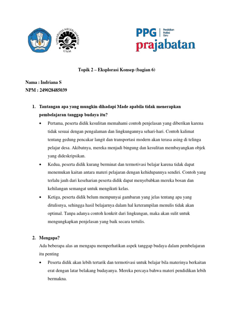 Topik 2 - Eksplorasi Konsep - PPDP | PDF