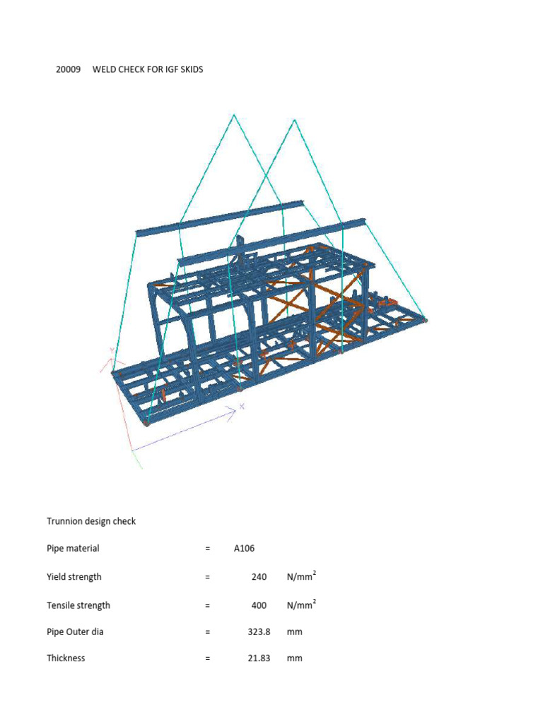 Weld Check for IGF Skids Analysis | PDF | Strength Of Materials | Bending