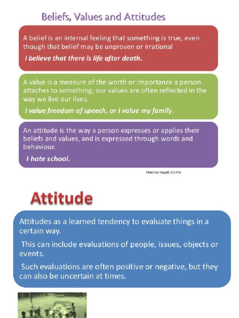 Values, Attitude | PDF