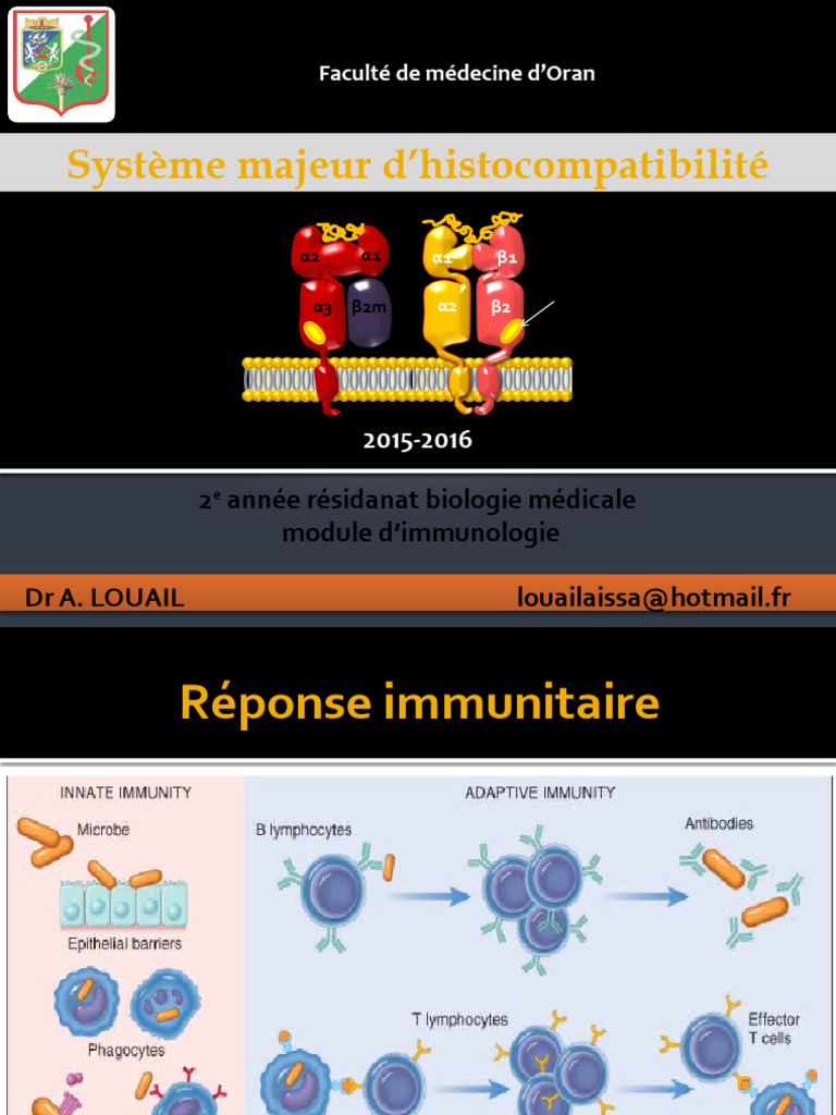 05 - CMH Résidents 2015 | PDF | Complexe majeur d'histocompatibilité ...