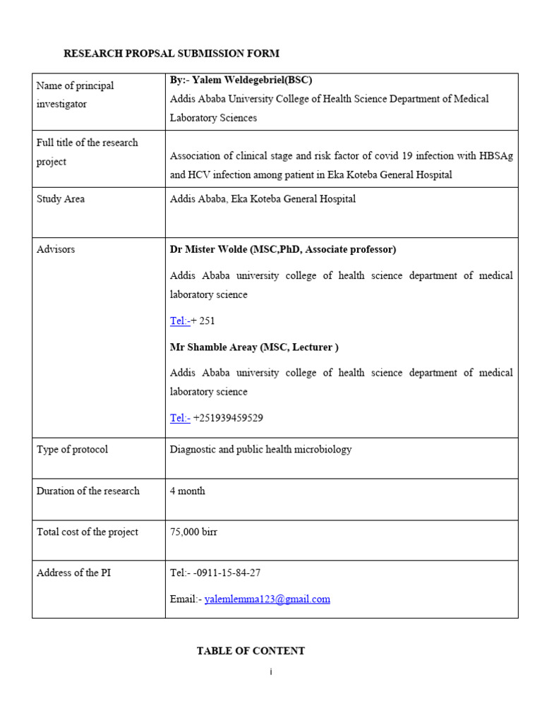 research proposal 2 | PDF | Hepatitis | Hepatitis B