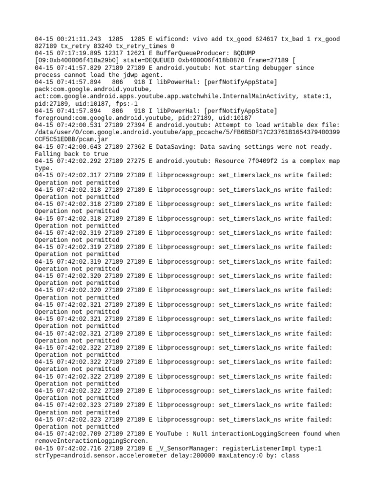 Log | PDF | Operating System Technology | Computer Architecture