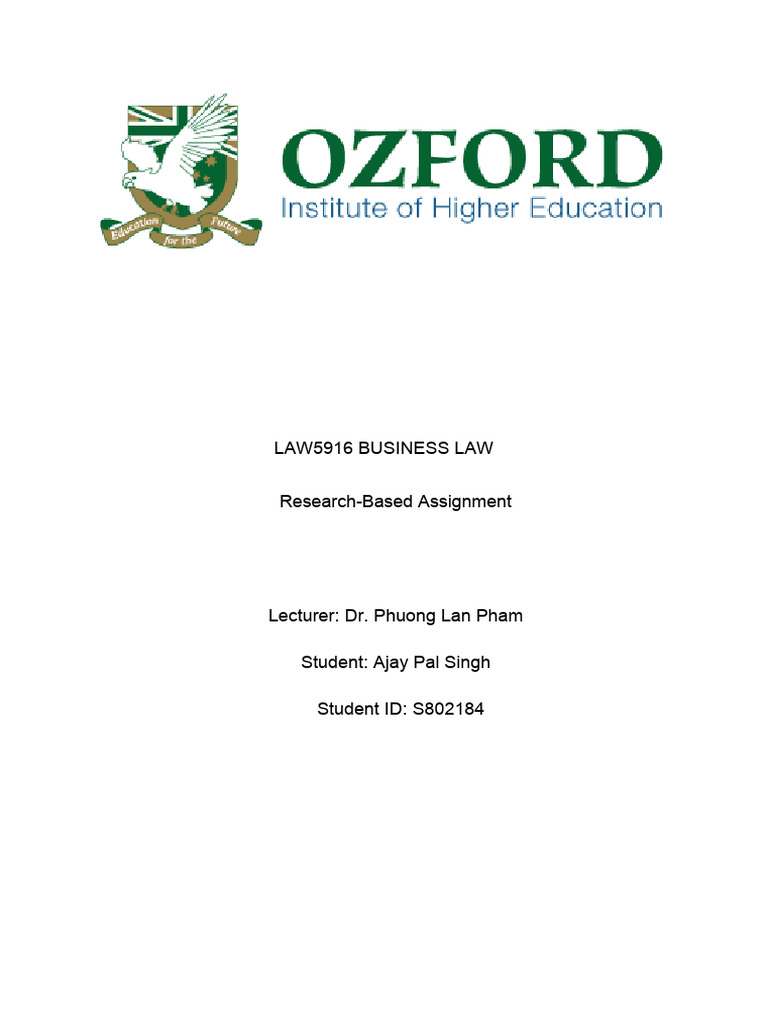 Ajay Pal Singh Assignment 1 | PDF | Australia | Group Decision Making