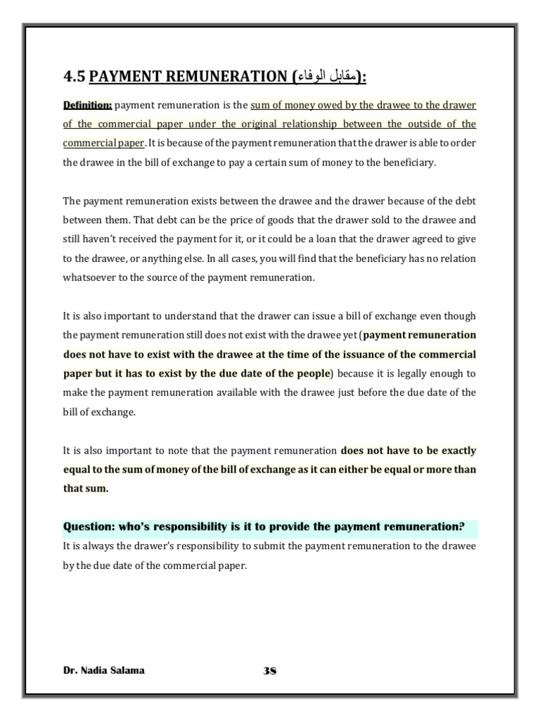 12 Payment Remuneration | PDF | Negotiable Instrument | Promissory Note