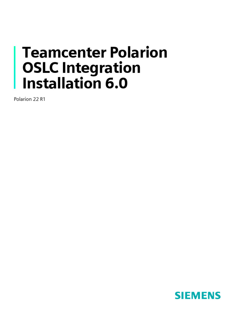 Teamcenter Polarion OSLC Integration 6 | PDF | License | Product Lifecycle