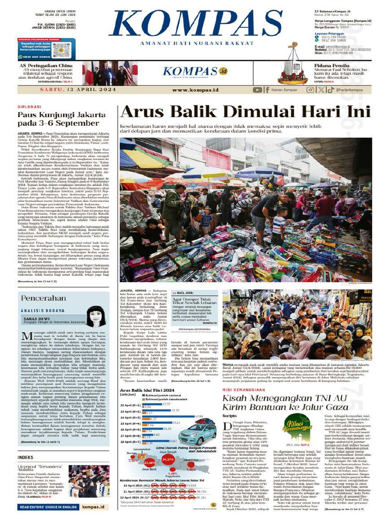 Kompas 13042024 | PDF