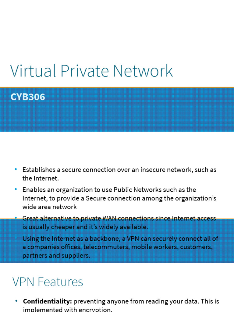 VPN Lecture | PDF | Virtual Private Network | Computer Network