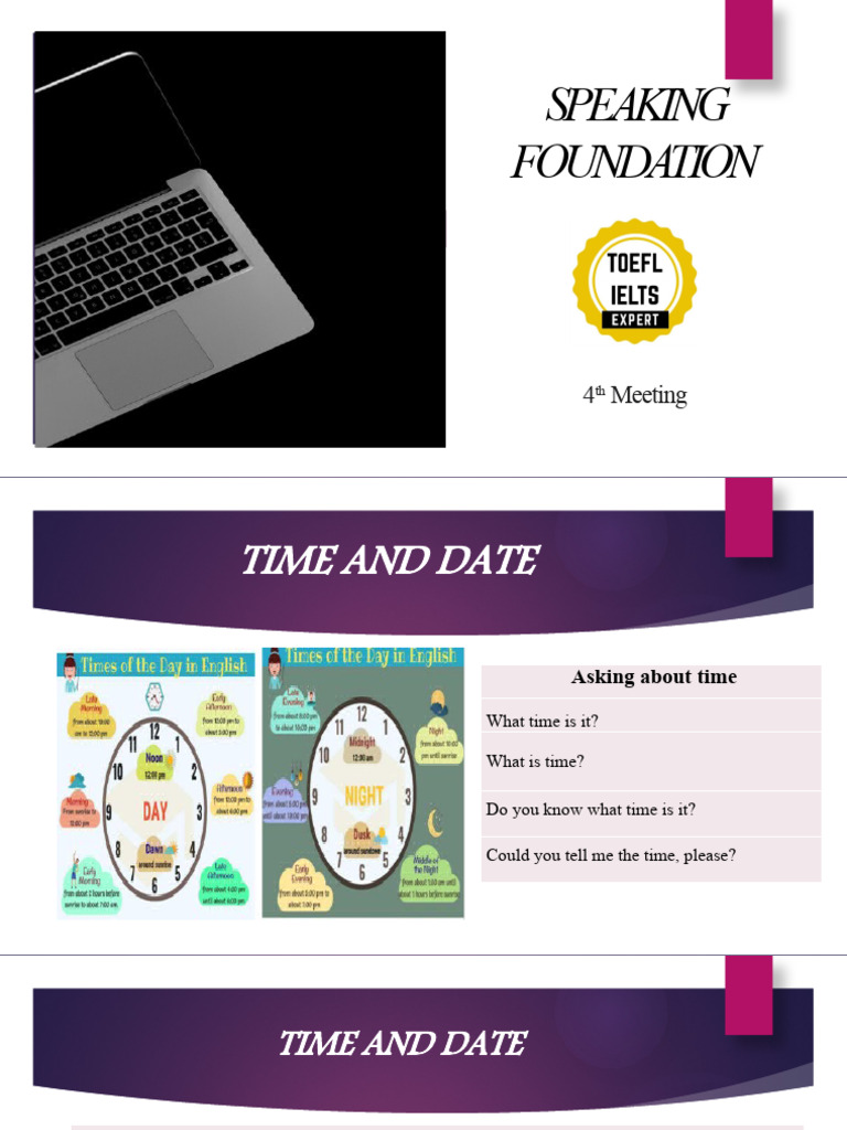 Meeting 4 (Times & Daily Activities) | PDF | Linguistics | Linguistic ...
