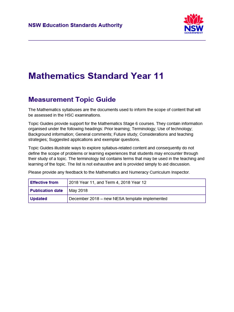 Year 11 Measurement Topic Guide | PDF | Watt | Calorie