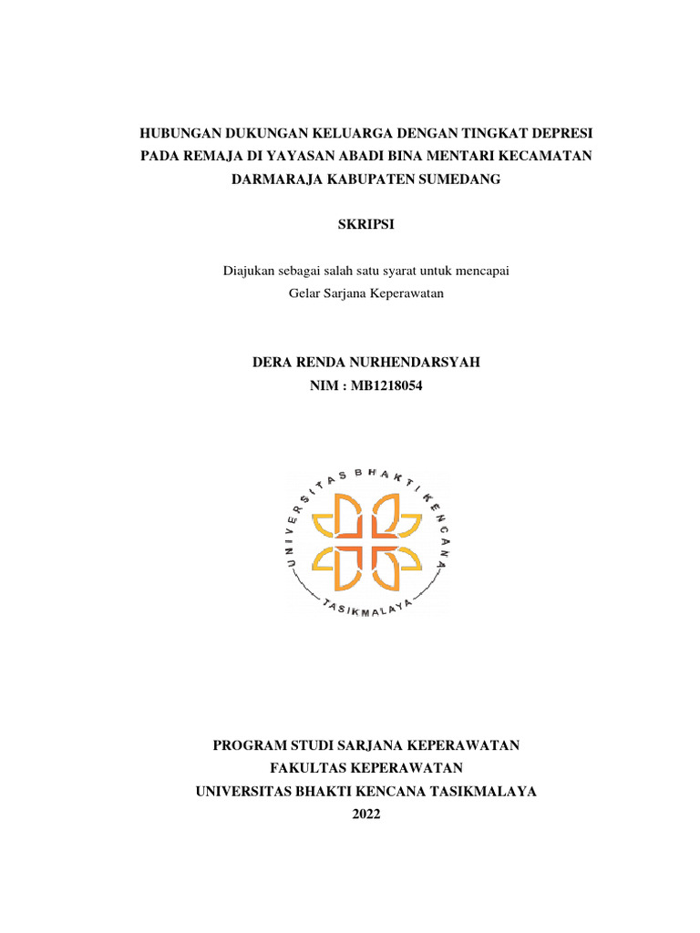 Skripsi Bab 1-5 | PDF