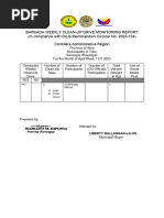 BESWMC Monthly Accomplishment Report - TEMPLATE | PDF