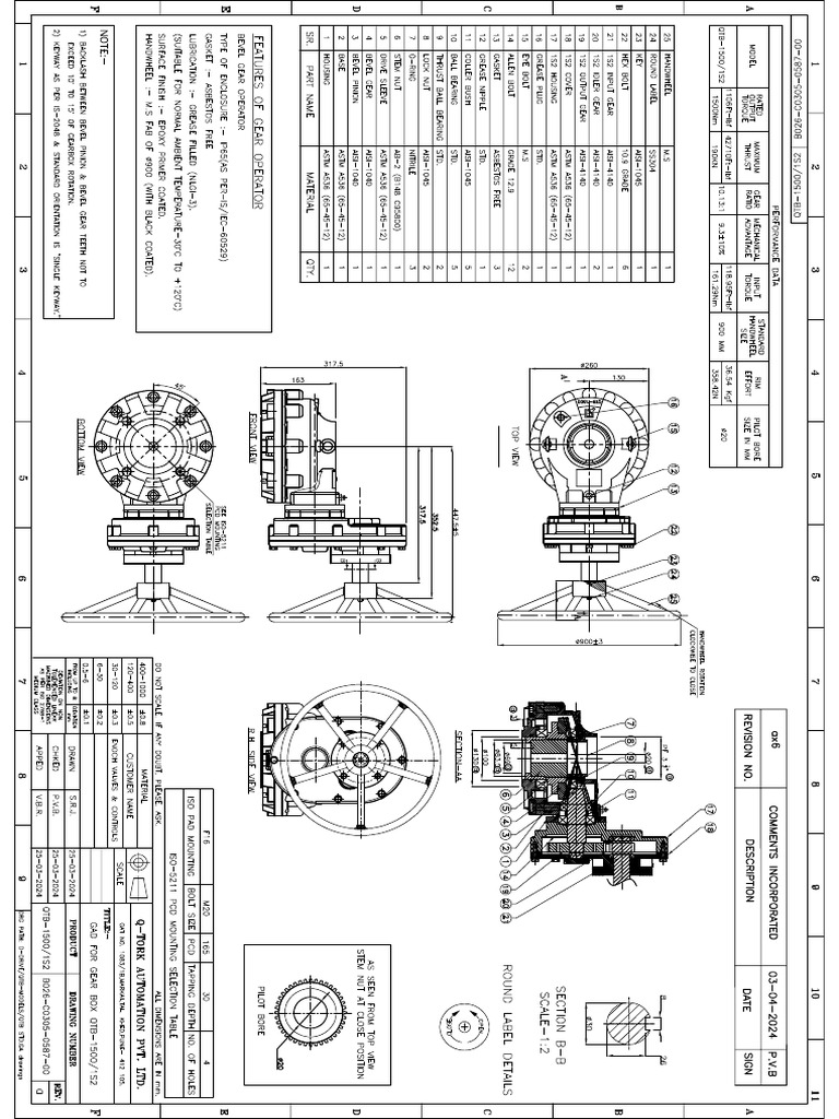 QTB 1500 1S2 B026 C0305 0587 00 REV A | PDF
