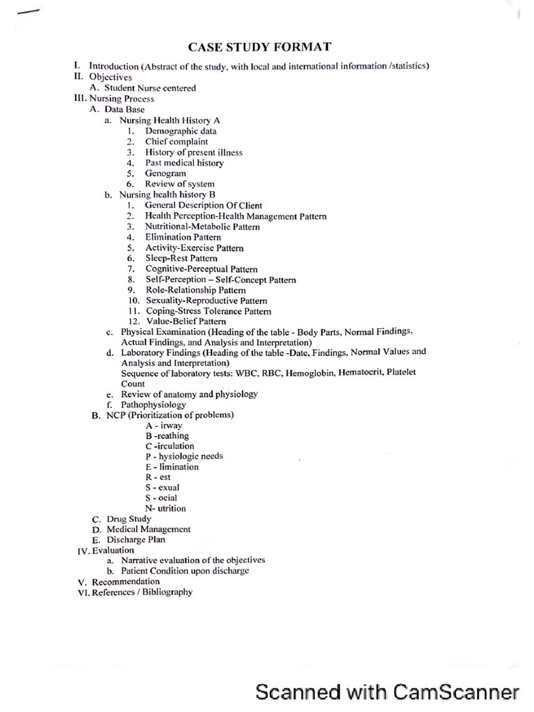 Case Study Format | PDF