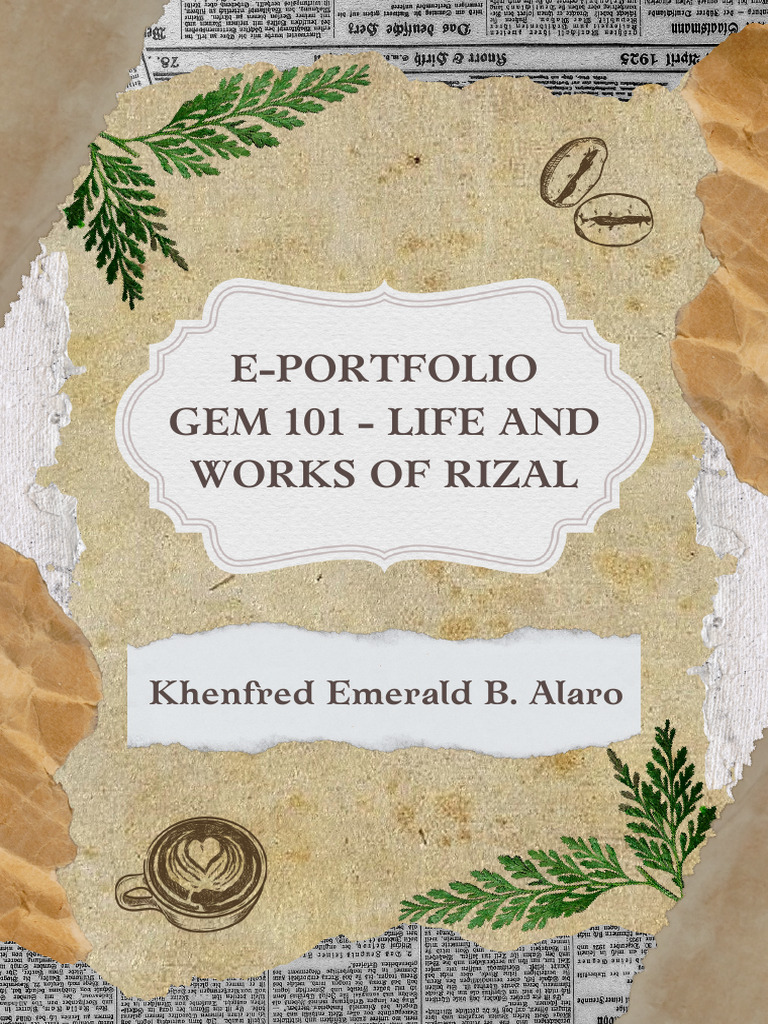 Gem 101 - Life and Works of Rizal Module 8 Khenfred Emerald B. Alaro ...