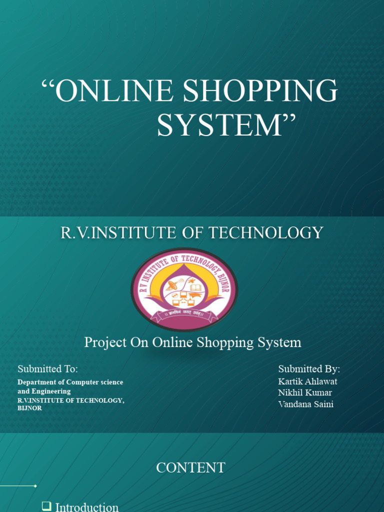 Online Shopping System Project Overview | PDF | Online Shopping | C (Programming Language)