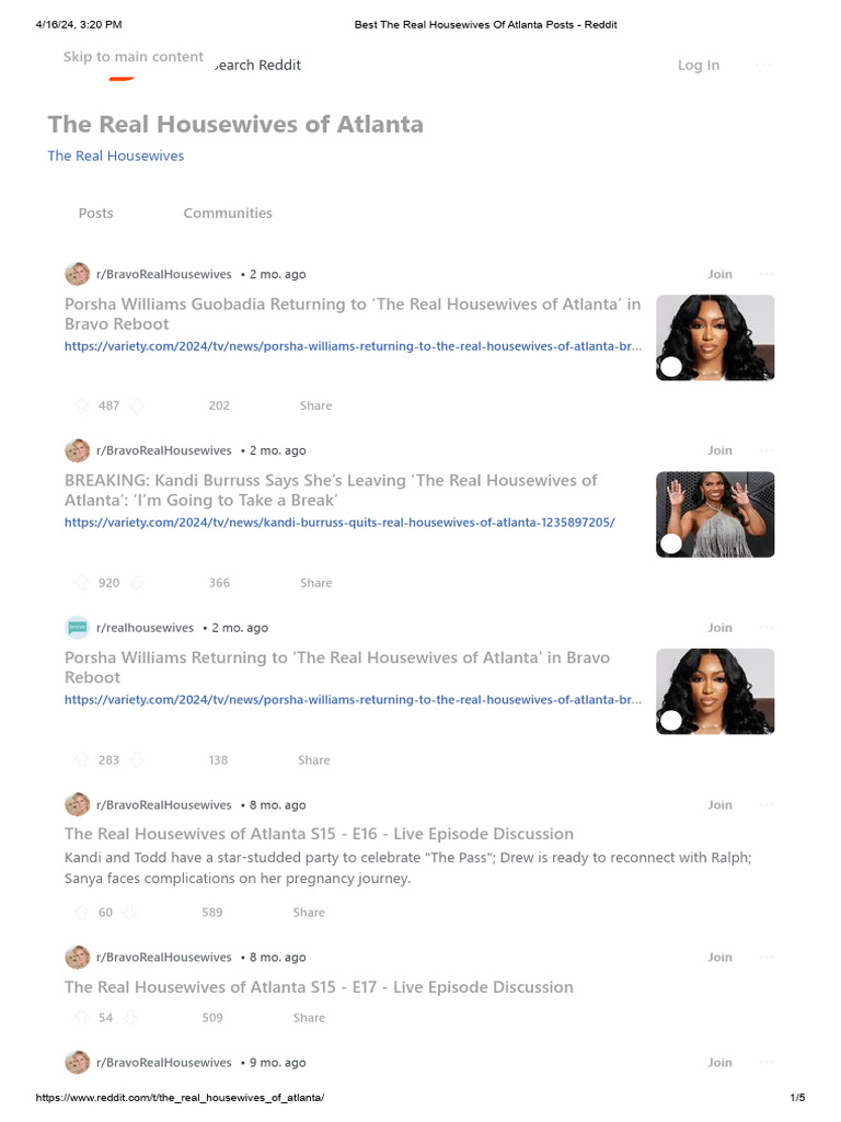 Best The Real Housewives of Atlanta Posts - Reddit | PDF | Television ...