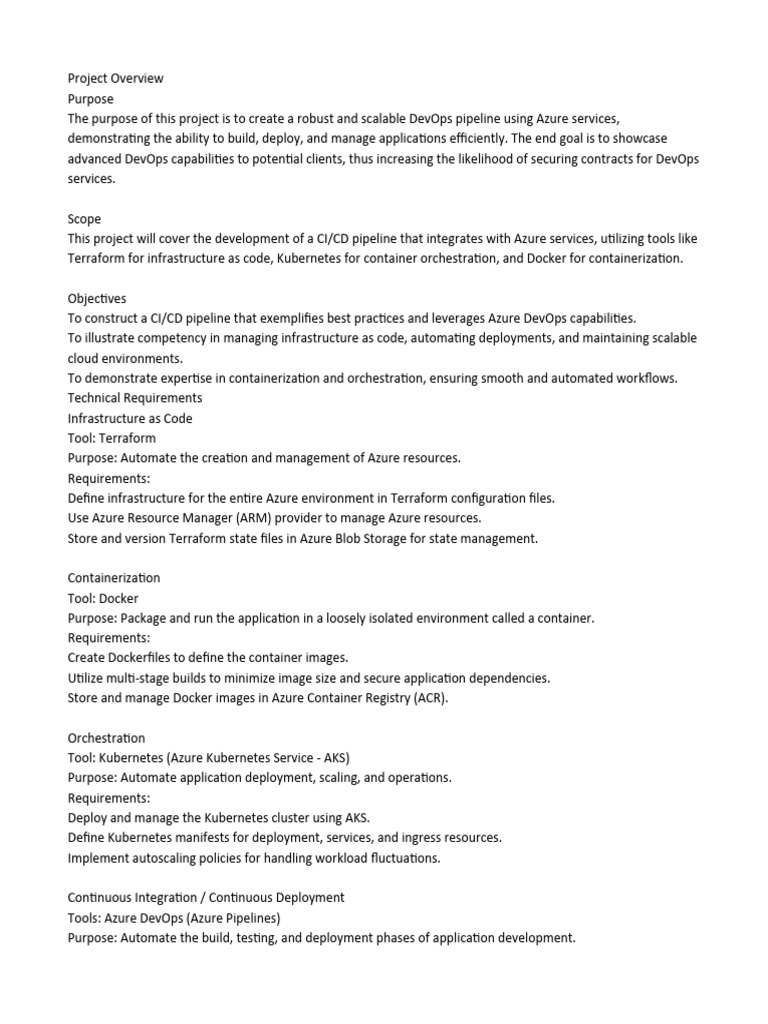 Azure Devops PRD Document | PDF | Computer Security | Security