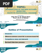 Guideline To Fill Professional Experience Section For Bem Outcome | PDF