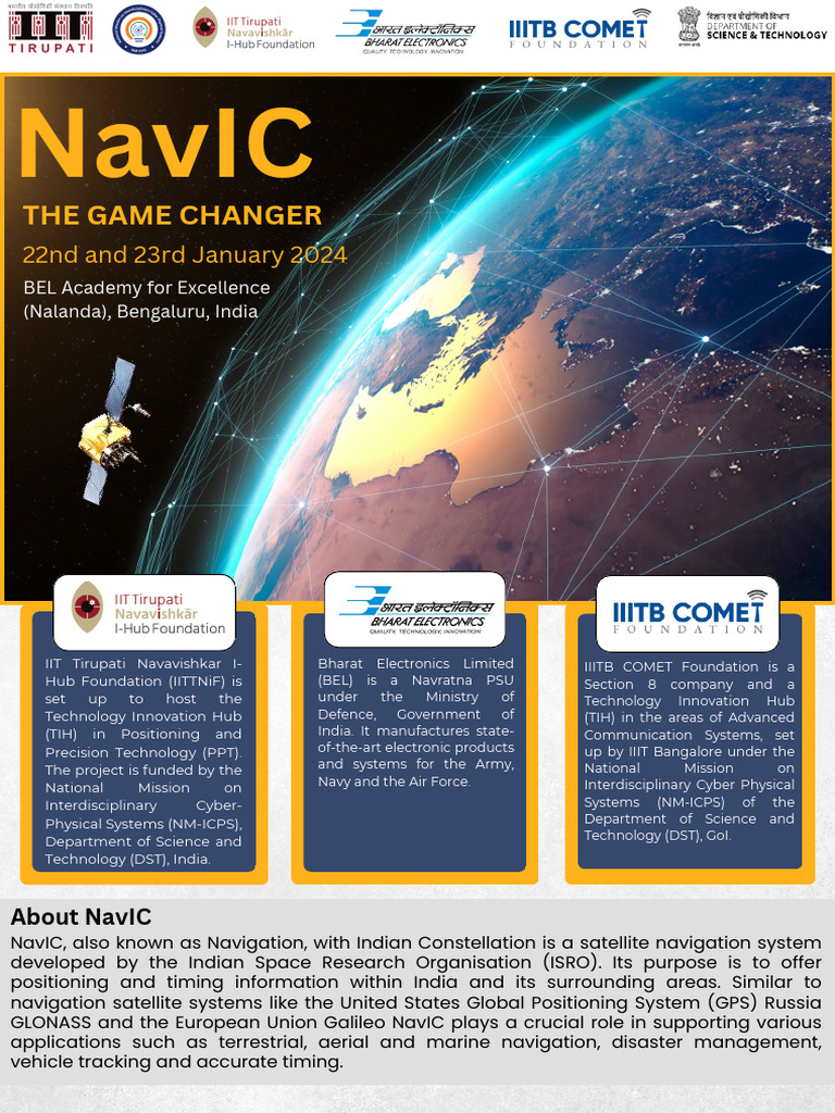 Brochure Seminar - NavIC - The Game Changer | PDF | Global Positioning ...