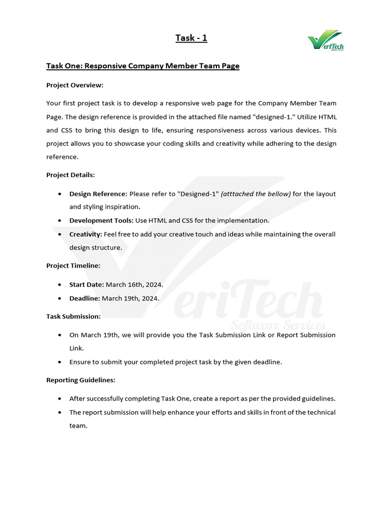 Web Development Task-1 | PDF