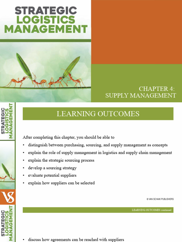 Slides Chapter 4 - BAC 200 | PDF | Procurement | Supply Chain
