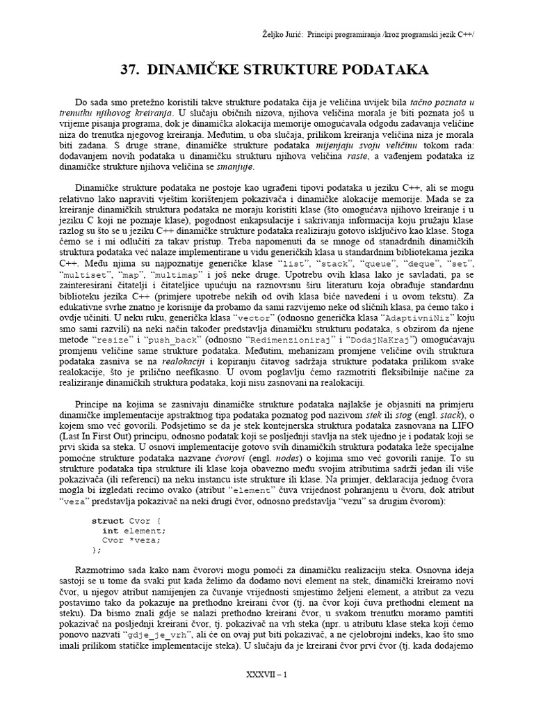 Dinamicke Strukture Podataka | PDF