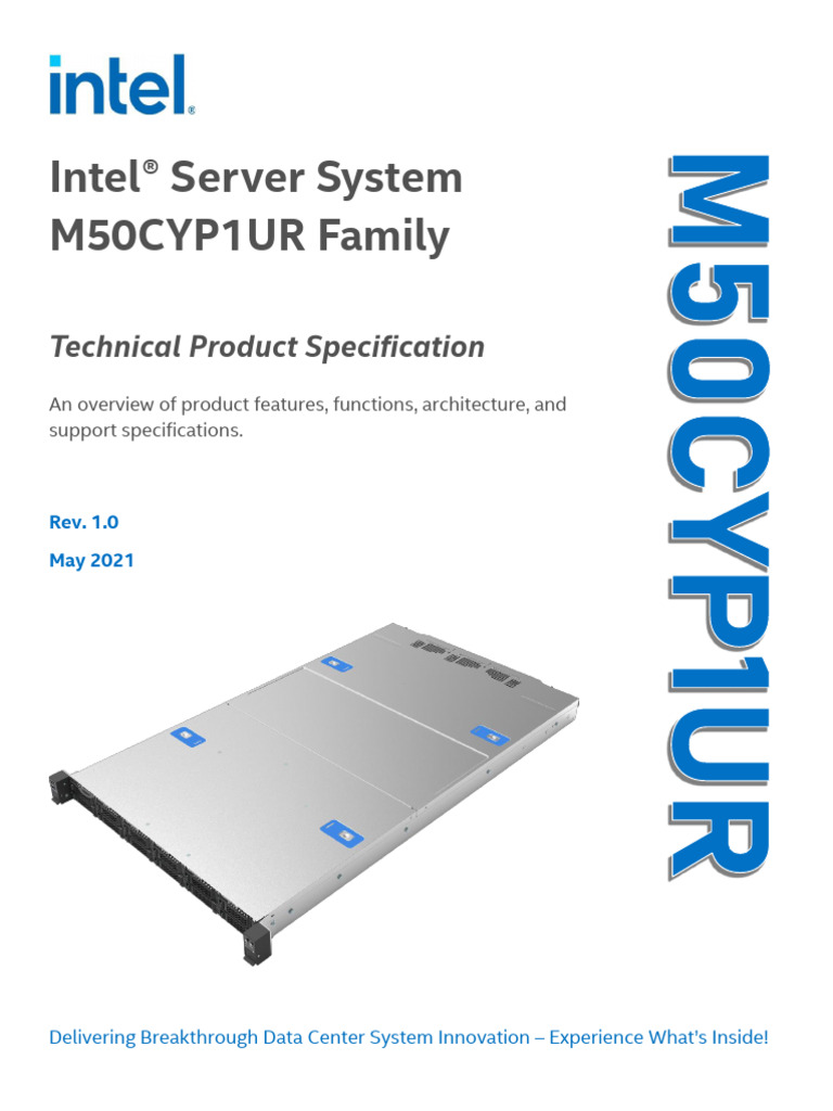 Intel Server M50CYP1UR212 Technical Specification | PDF | Computer ...