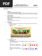 Solid Shapes Worksheet Class 3 | PDF