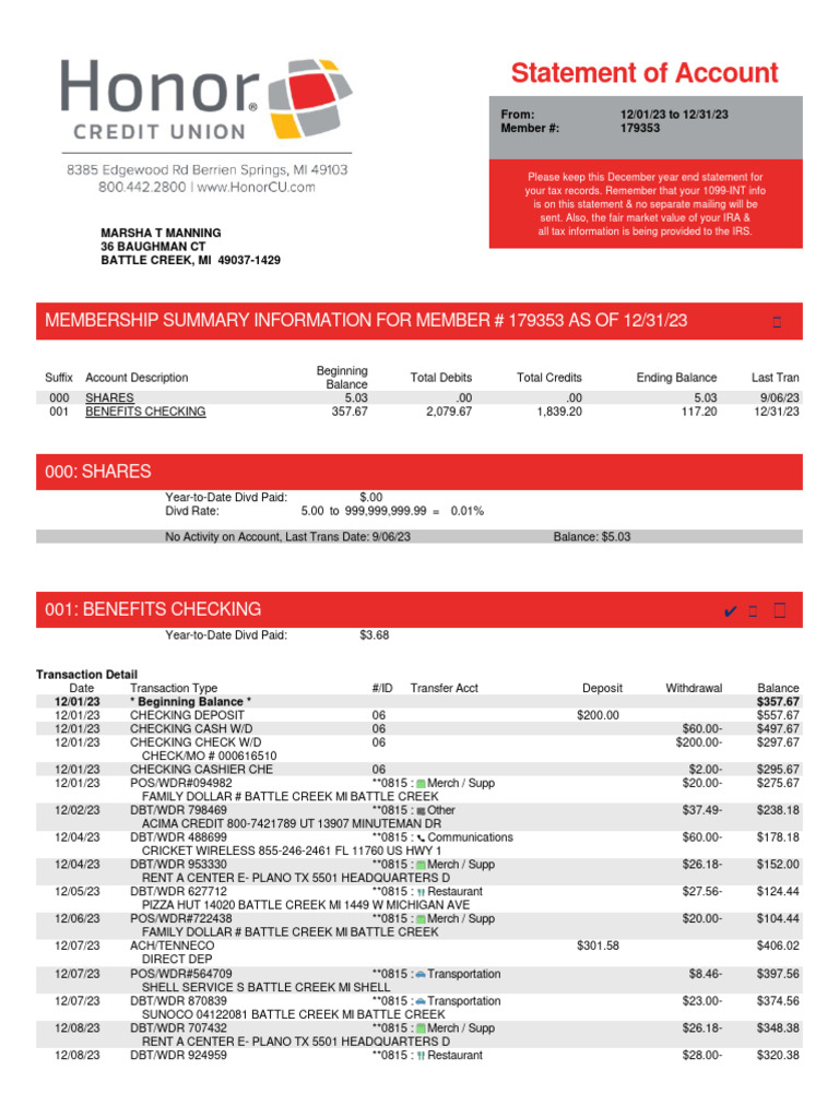 Account Statements | PDF | Taxes | Payments