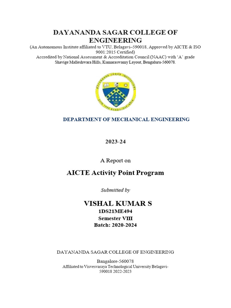 AICTE Activity Report | Download Free PDF | Waste Management | Waste