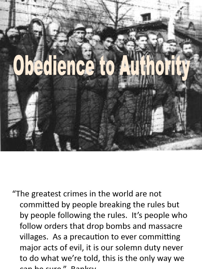 Obedience | PDF | Obedience (Human Behavior) | Psychology