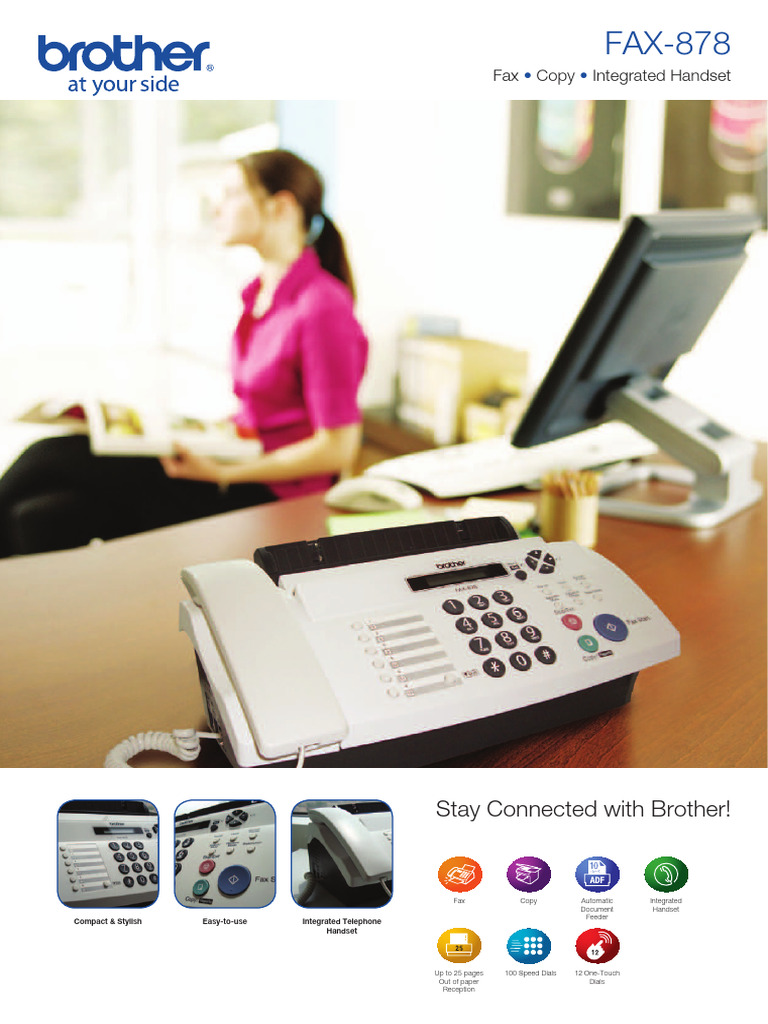 FAX-878 Brochure | PDF | Fax | Printer (Computing)