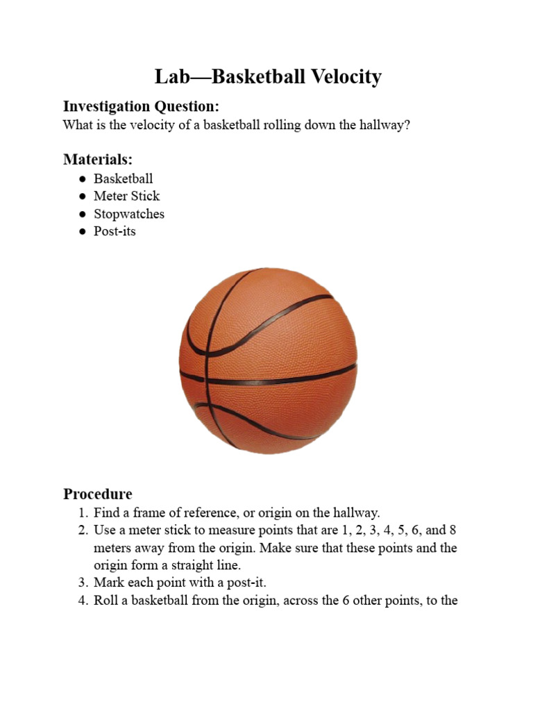 11 Ping Renee Chen #33: Lab- Constant Velocity | PDF | Velocity | Force