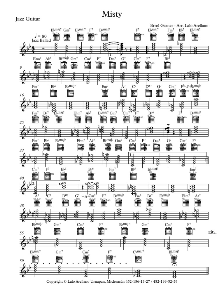 Misty 2 - Jazz Guitar | PDF